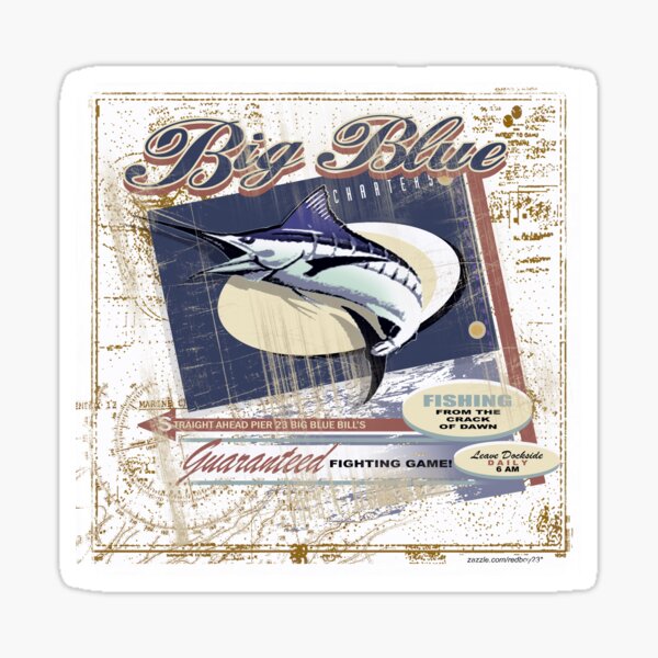 "big game fishing" Sticker for Sale by redboy | Redbubble