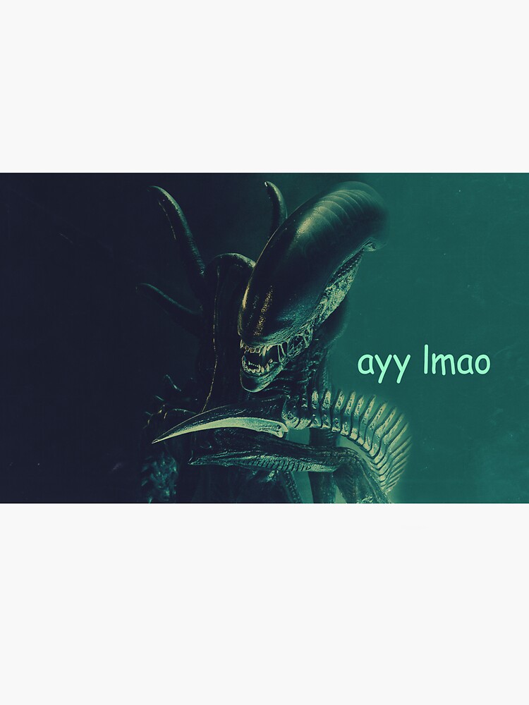 "ayy lmao" Sticker by viggosaurus | Redbubble