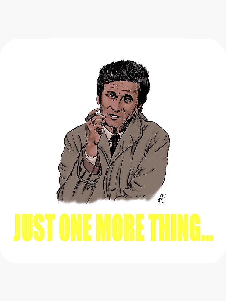 "Columbo" Sticker for Sale by kerchow | Redbubble