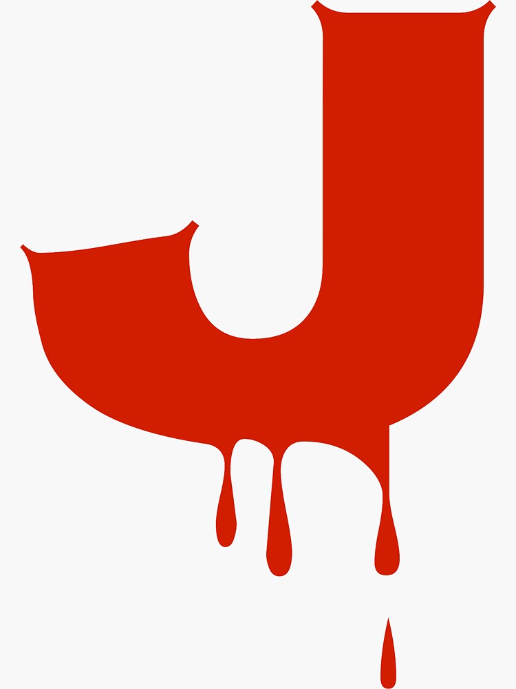 "Dripping Letter J" Sticker for Sale by myminimalist | Redbubble