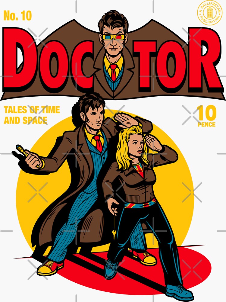 "Doctor Comic" Sticker for Sale by harebrained | Redbubble