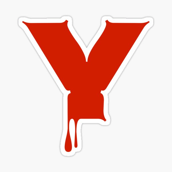 "Dripping Letter Y" Sticker for Sale by myminimalist | Redbubble