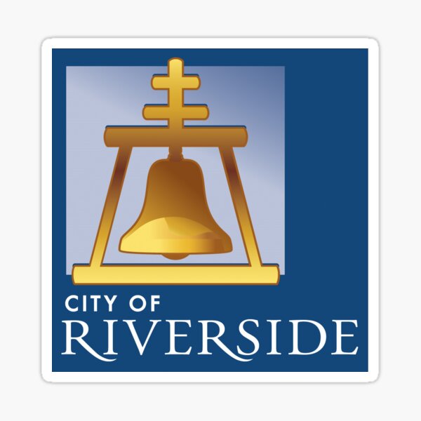 "Seal of Riverside, California " Sticker for Sale by abbeyz71 | Redbubble