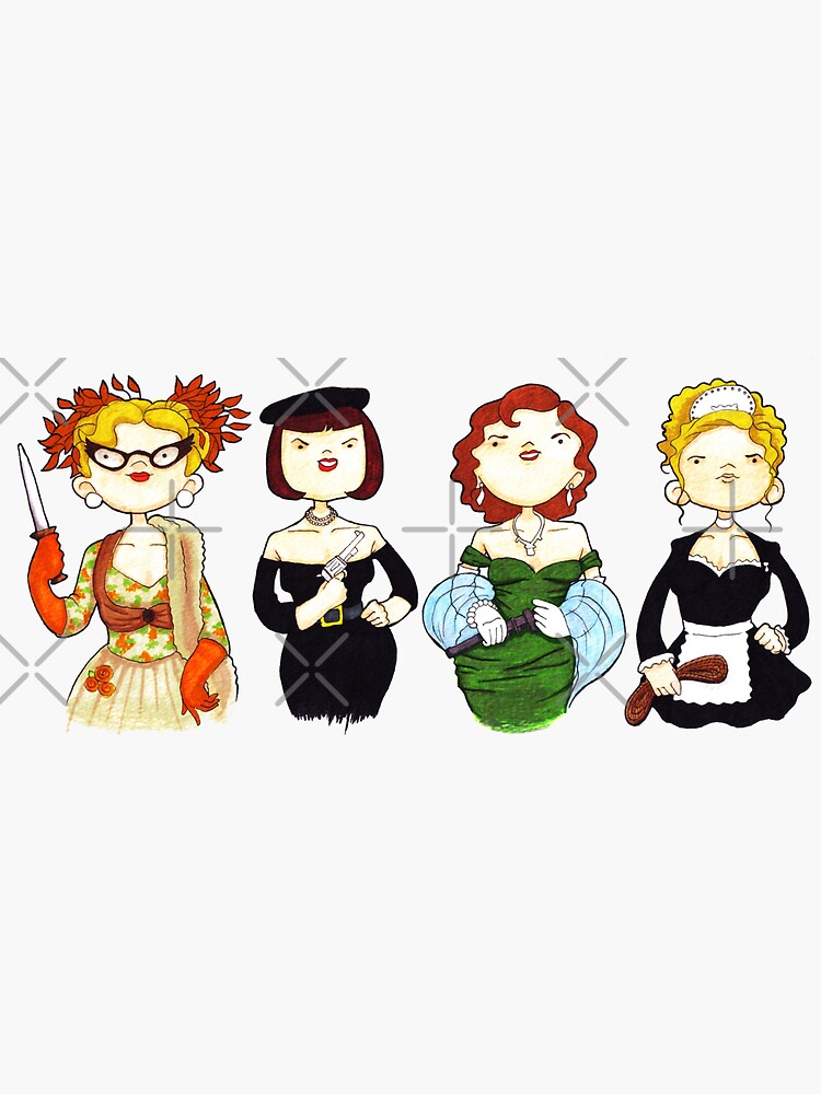 "Ladies of Clue" Sticker for Sale by Bantambb | Redbubble
