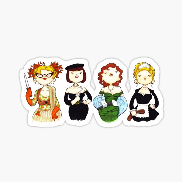"Ladies of Clue" Sticker for Sale by Bantambb | Redbubble