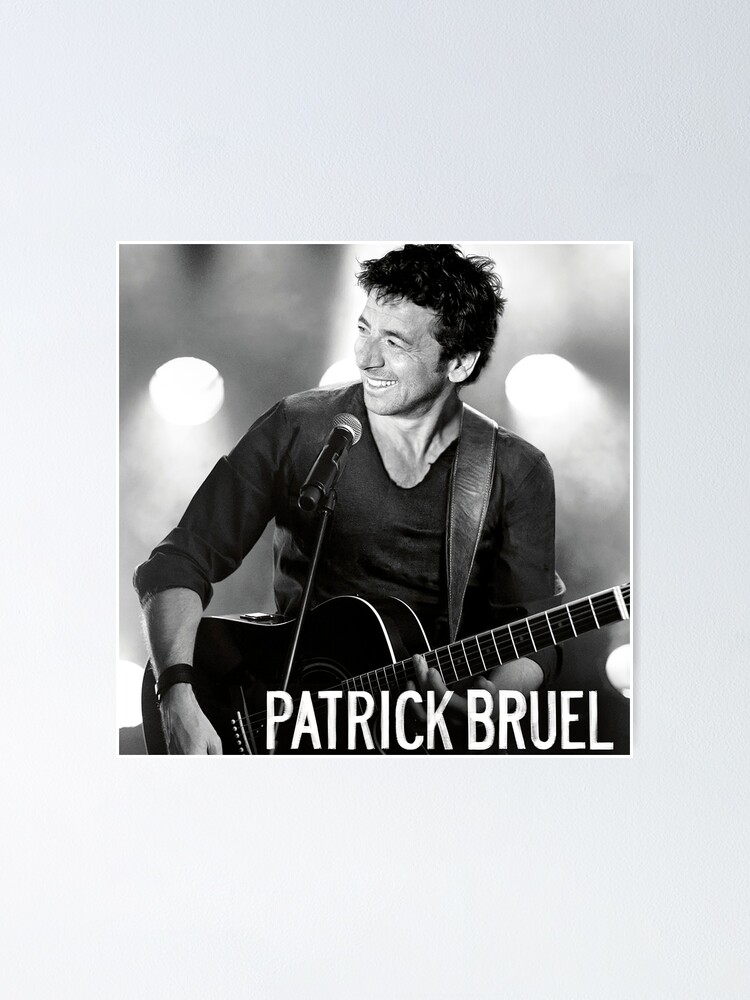 Poster « Patrick Bruel Tournée 2022 », par lisabbensonto | Redbubble