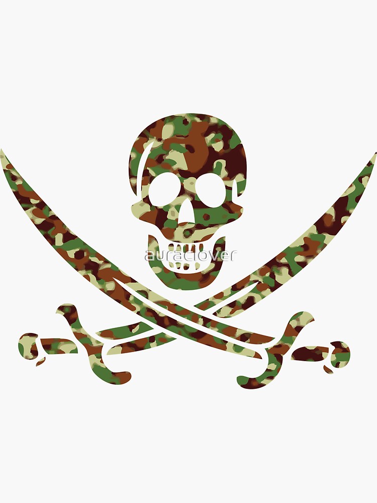 "PIRATE_FLAG" Sticker by auraclover | Redbubble