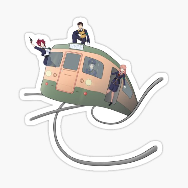"The 'Original' Hype Train" Sticker for Sale by JSenpai | Redbubble