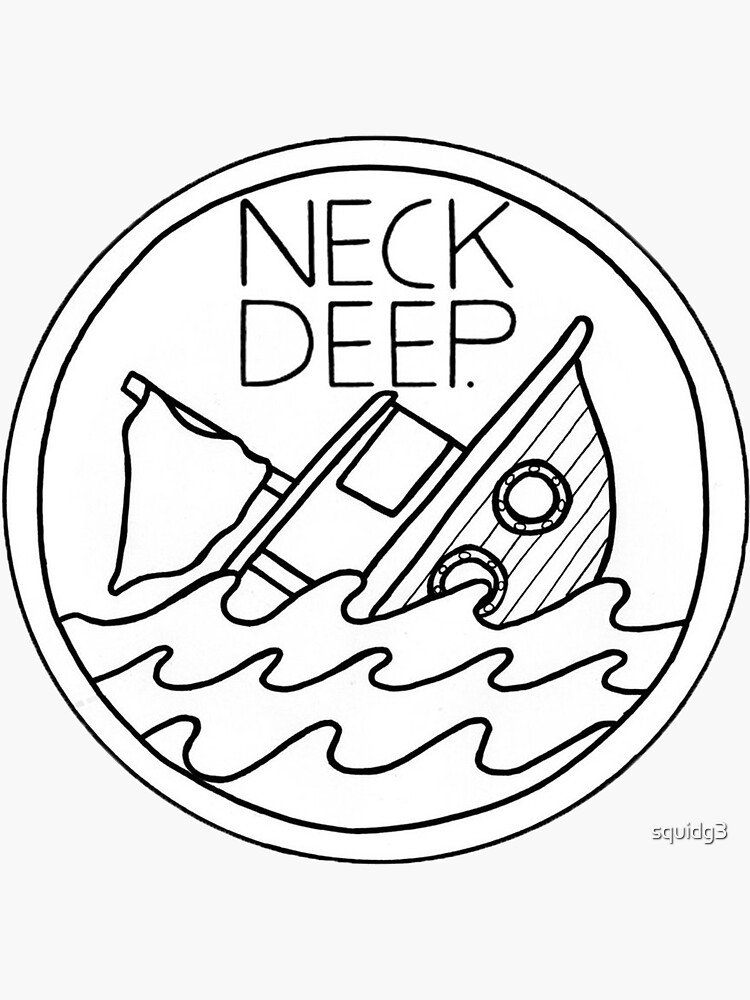 "Neck Deep " Sticker for Sale by squidg3 | Redbubble