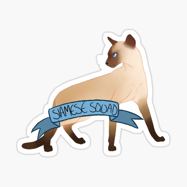 "Seal Point Siamese" Sticker by alpmelociraptor | Redbubble