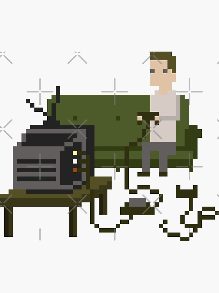 "Gamer Pixel Art" Sticker for Sale by obinsun | Redbubble