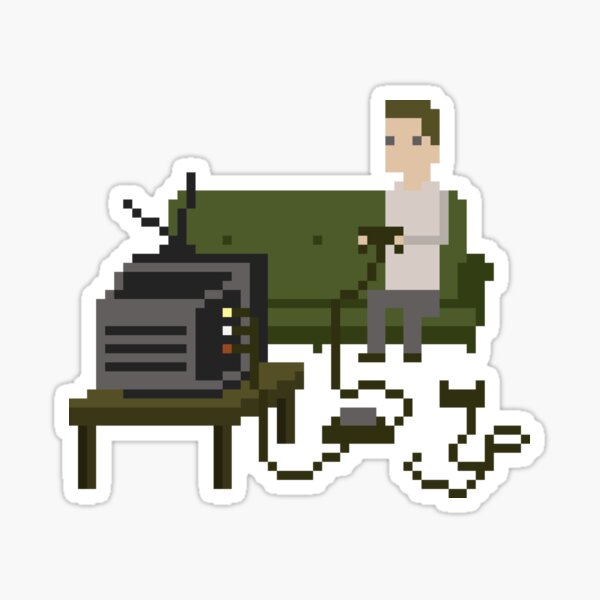 "Gamer Pixel Art" Sticker for Sale by obinsun | Redbubble