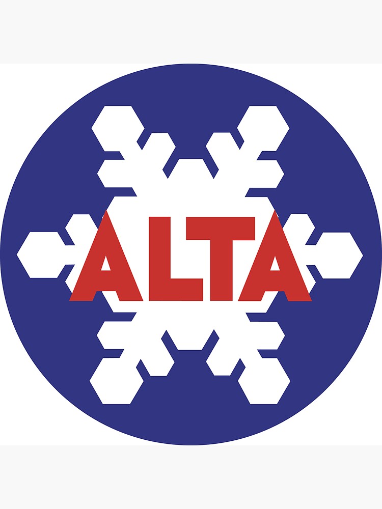 "Alta Ski Resort" Sticker for Sale by CCurrie | Redbubble
