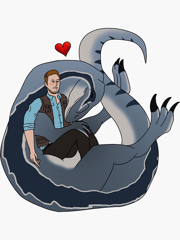 "Jurassic Hug" Sticker for Sale by kaijupunk | Redbubble