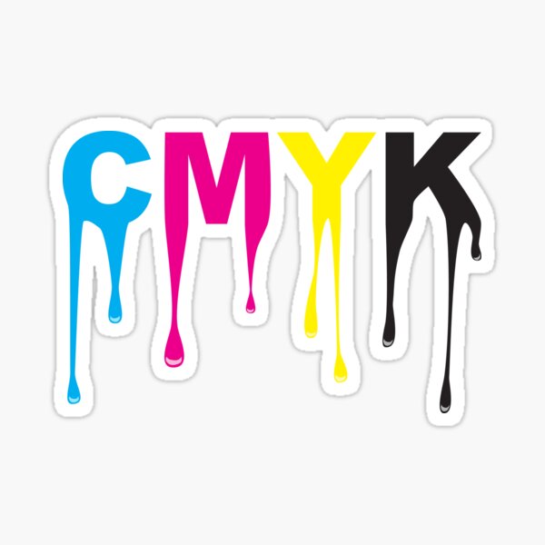 "CMYK" Sticker for Sale by bushinoodle | Redbubble