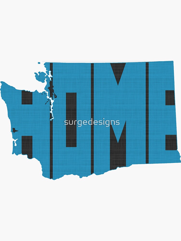 "Washington HOME state design" Sticker for Sale by surgedesigns | Redbubble