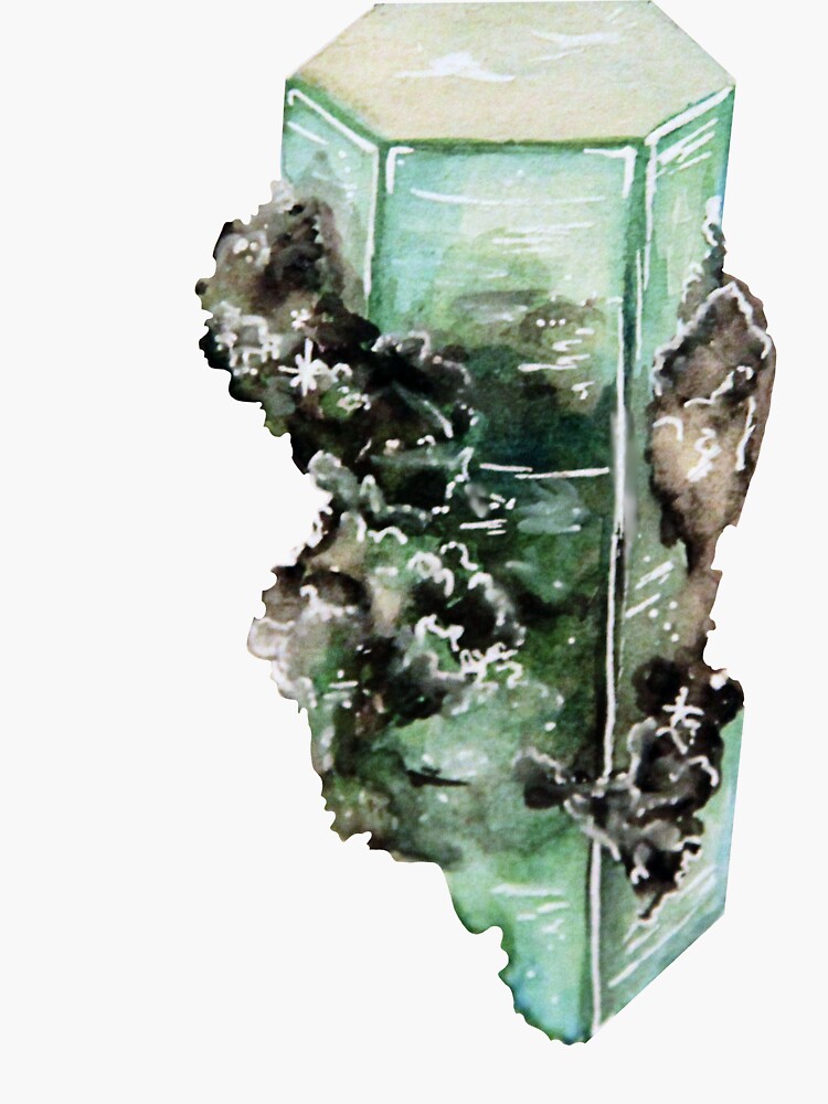 "Emerald Gemstone Sticker" Sticker for Sale by Mysticmagix | Redbubble