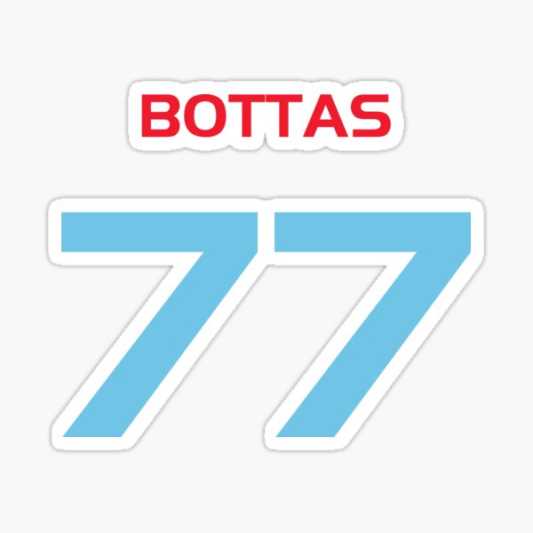 "Bottas 77" Sticker by RetroLink | Redbubble