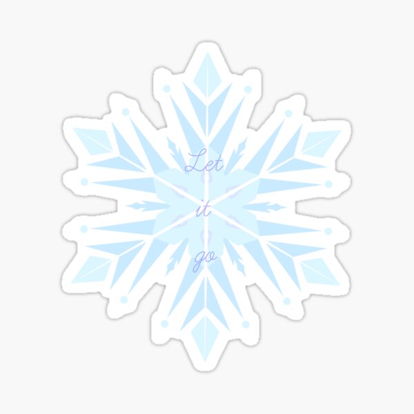 "Let it go" Sticker by Livingatdisney | Redbubble