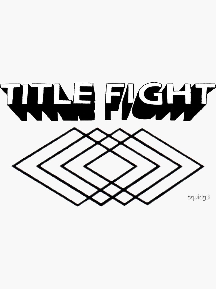 "Title Fight Hyperview " Sticker for Sale by squidg3 | Redbubble