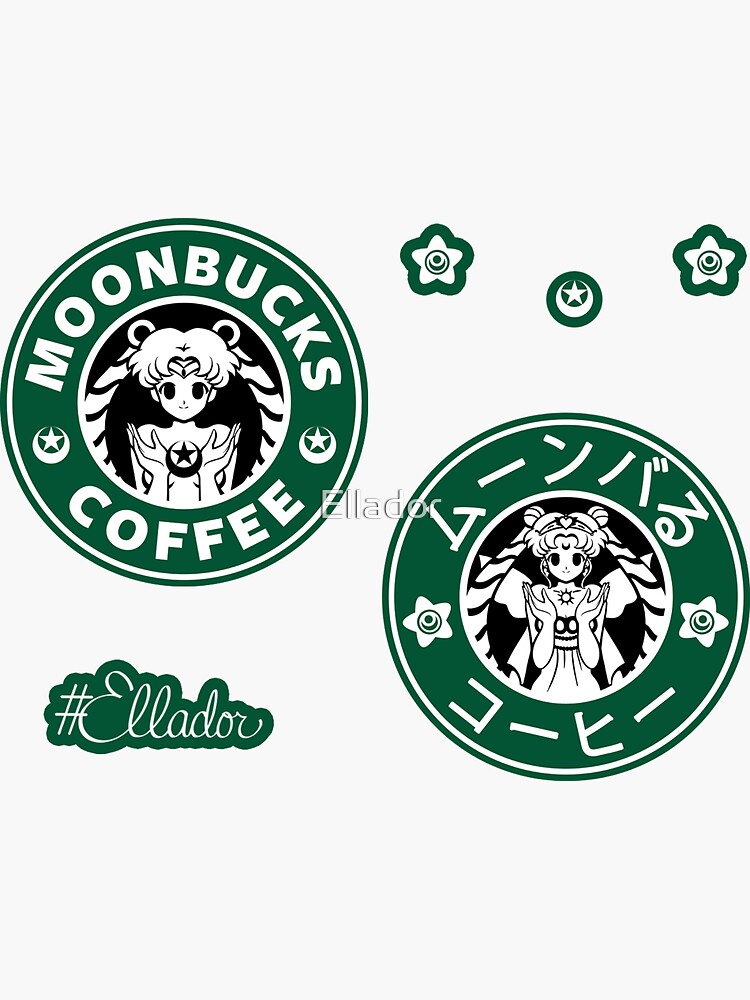 "Moonbucks Coffee Mini Sticker Pack" Sticker for Sale by Ellador ...