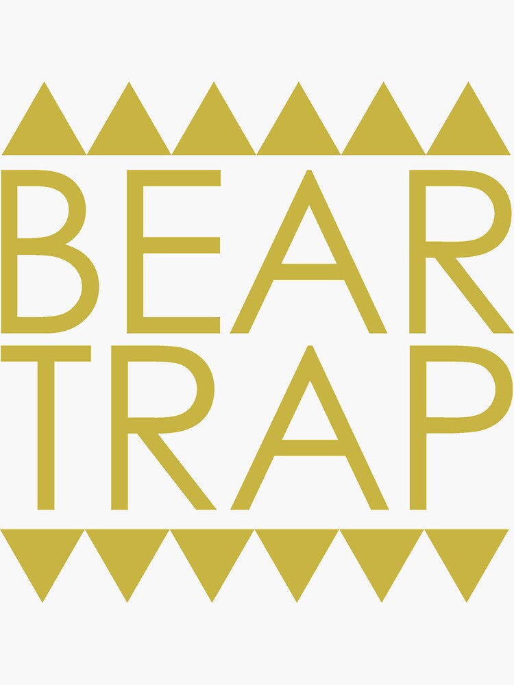 "Bear Trap" Sticker by mlnw | Redbubble