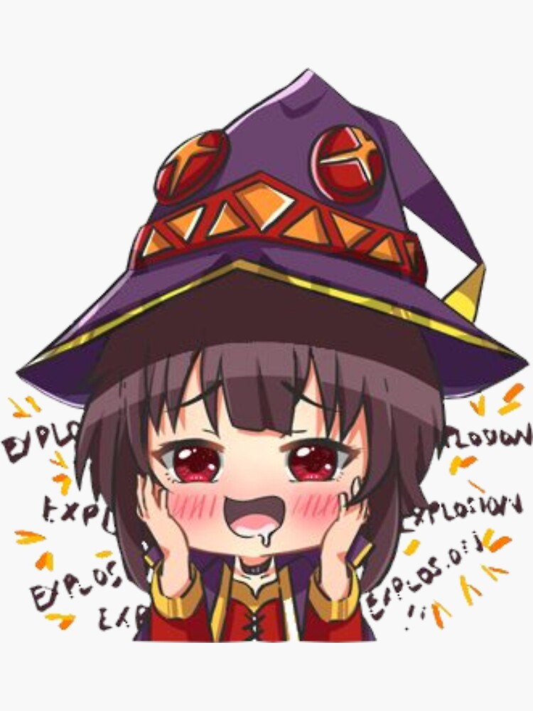 "Chibi Megumin" Sticker for Sale by Ellenaia | Redbubble