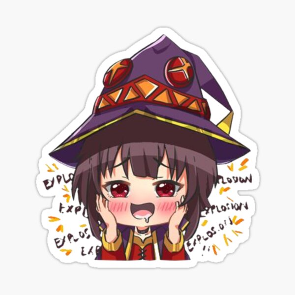 "Chibi Megumin" Sticker for Sale by Ellenaia | Redbubble