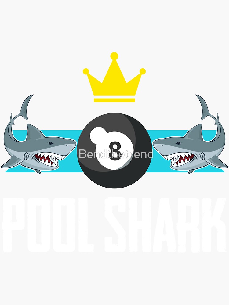 "Billiard Pool - Pool Shark" Sticker for Sale by Bendthetrend | Redbubble