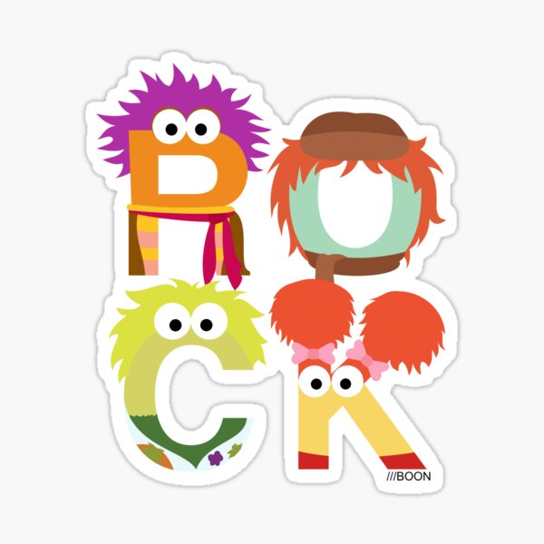 "A Fraggle "ROCK"" Sticker for Sale by mbaboon | Redbubble