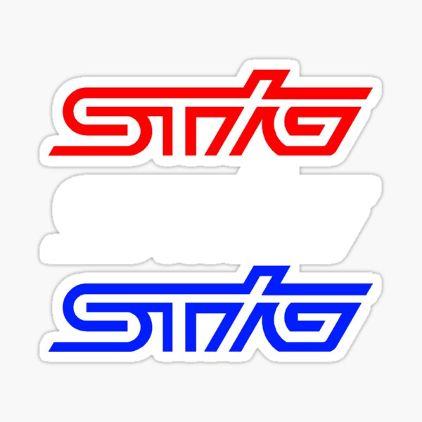 "STIG - RED WHITE AND BLUE" Sticker by IMZSTIG | Redbubble