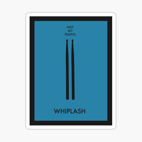 "WHIPLASH MOVIE" Sticker for Sale by thefrenchboy | Redbubble