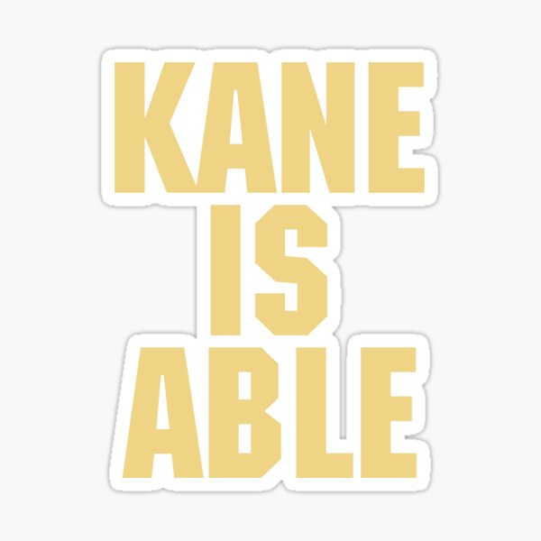 "The Program - Kane Is Able" Sticker for Sale by BBF1983 | Redbubble