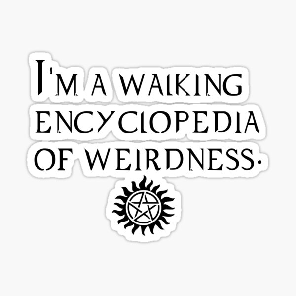 "Encyclopedia of Weirdness" Sticker for Sale by oceandrawn | Redbubble