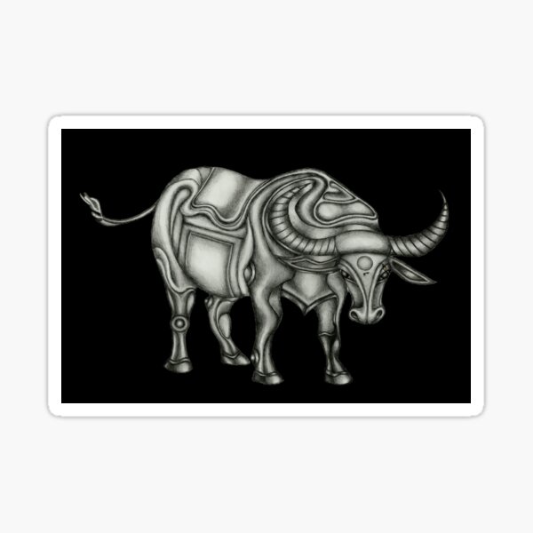 "Water Buffalo" Sticker for Sale by AngelinaElander | Redbubble