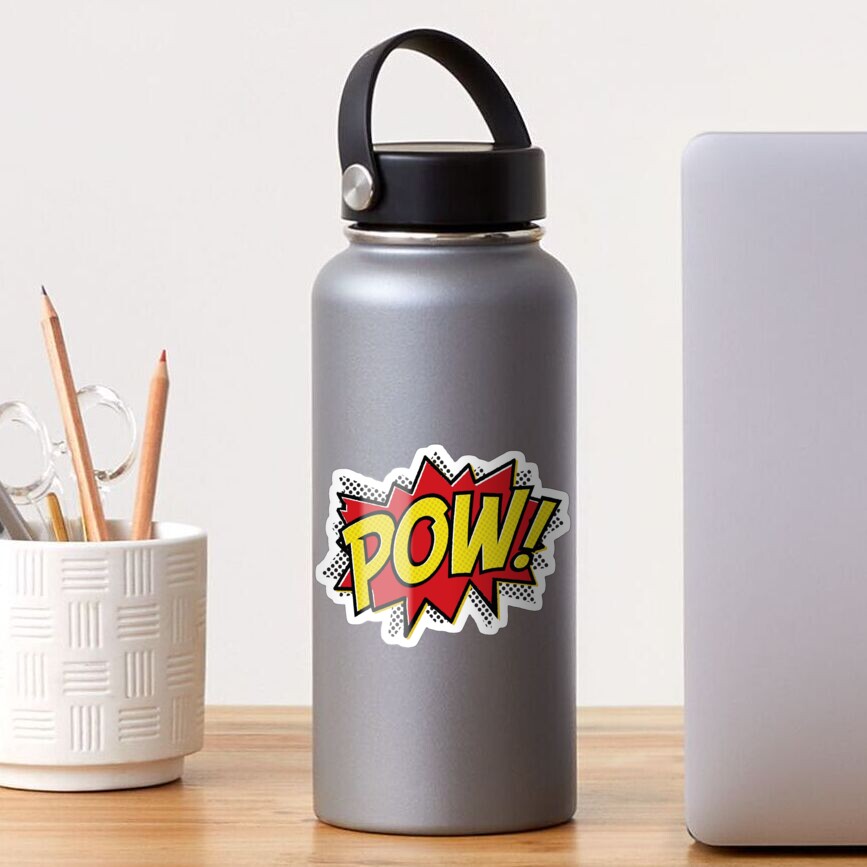 "Pow" Sticker for Sale by CityOfHoods | Redbubble