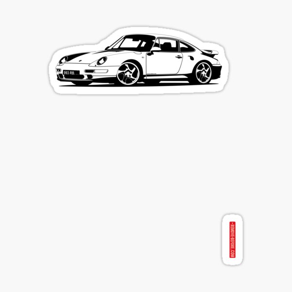 "Porsche 993 Turbo" Sticker for Sale by remove-before | Redbubble