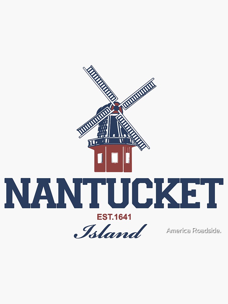 "Nantucket Island - Massachusetts." Sticker for Sale by ishore1 | Redbubble