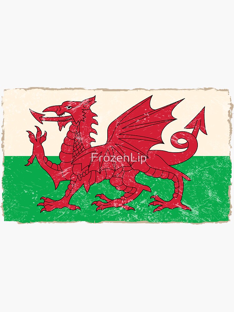 "Welsh Flag" Sticker for Sale by FrozenLip | Redbubble