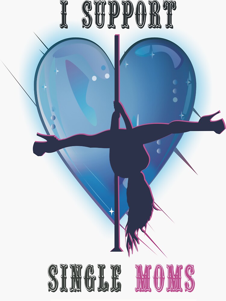 "single moms" Sticker for Sale by mojokumanovo | Redbubble