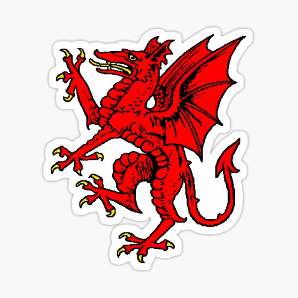 "rampant dragon" Sticker by MrGreed | Redbubble