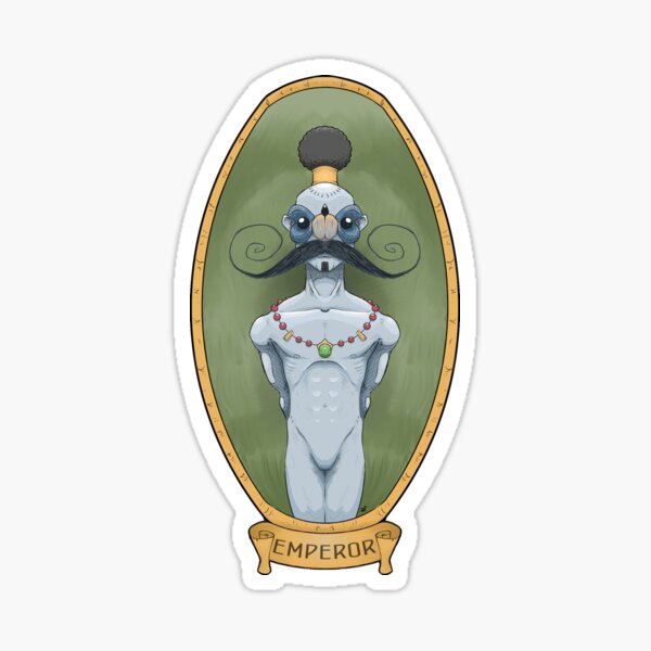 "Tribal Emperor" Sticker for Sale by crabro | Redbubble
