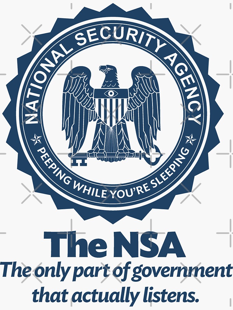 "The NSA" Sticker for Sale by LibertyManiacs | Redbubble