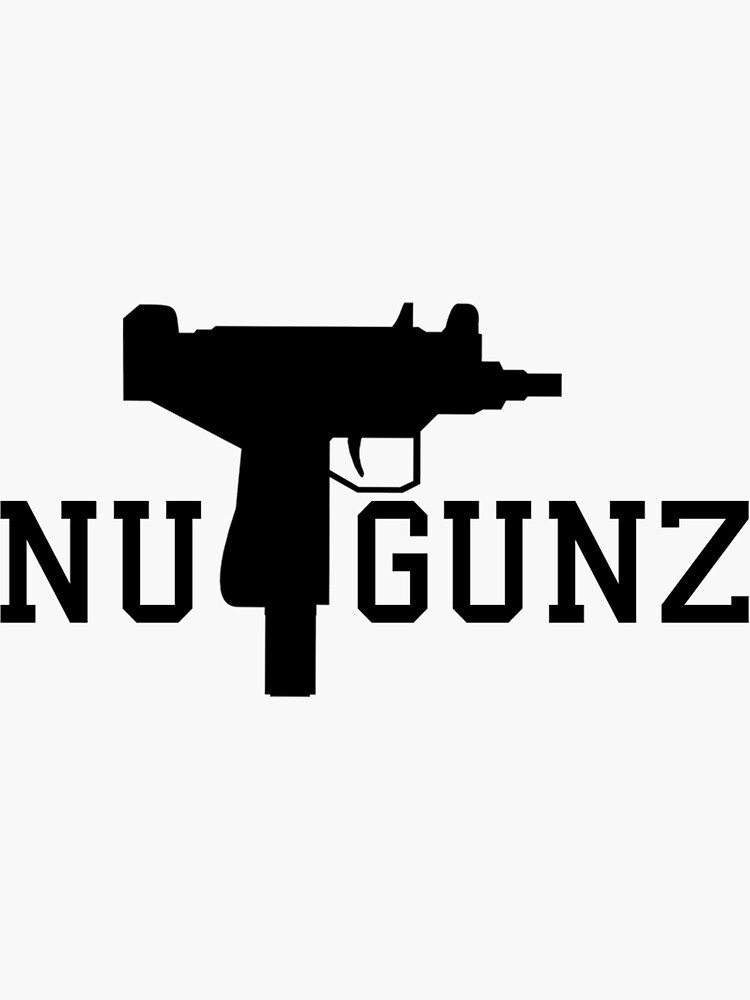"Nu Gunz Logo" Sticker for Sale by dailycreature | Redbubble