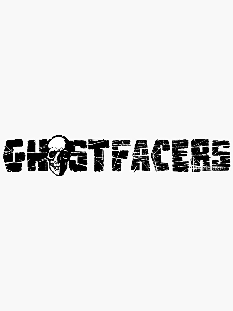 "Supernatural Ghostfacers logo (black)" Sticker for Sale by astridloker ...