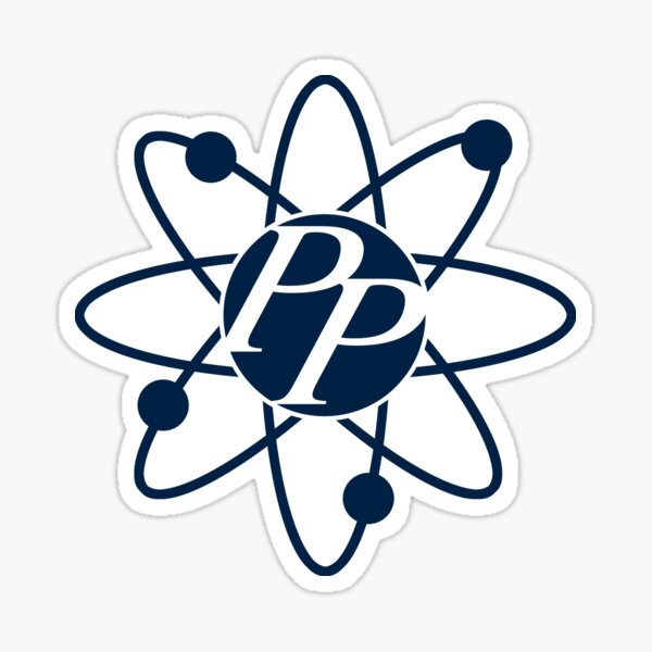 "Professor Proton Logo" Sticker by EJTees | Redbubble