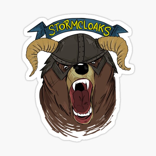 "The Stormcloaks V.2" Sticker for Sale by Seignemartin | Redbubble