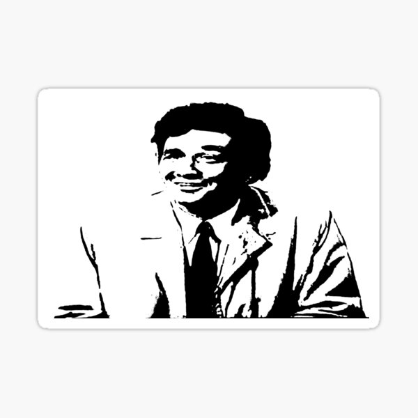 "COLUMBO" Sticker by BESTINART | Redbubble