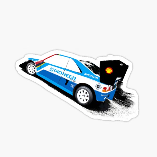 "Peugeot 405 Pikes Peak" Sticker for Sale by Lynchie | Redbubble