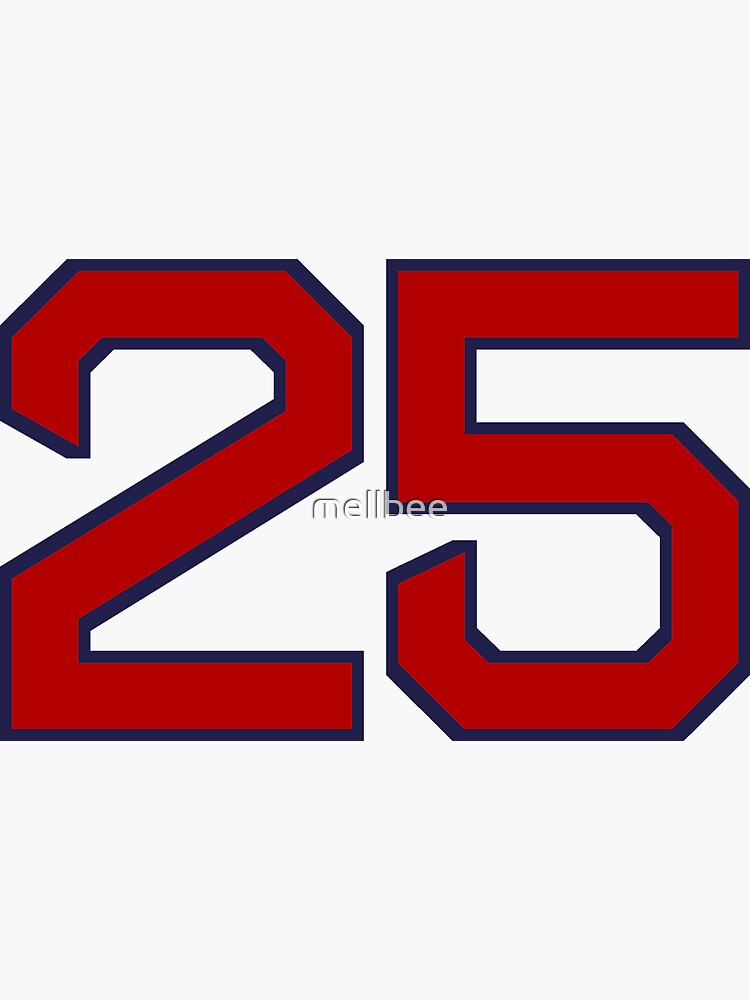 "#25" Sticker by mellbee | Redbubble